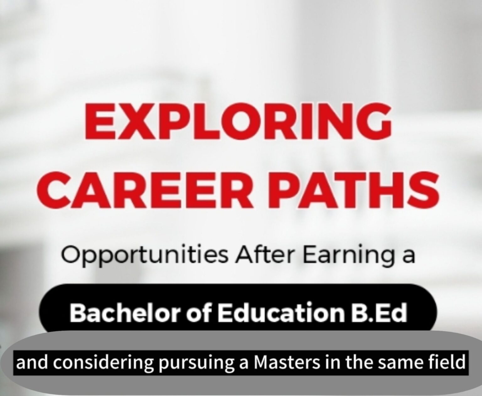 Advantages and opportunities for B.Ed in Basic Education holders ...