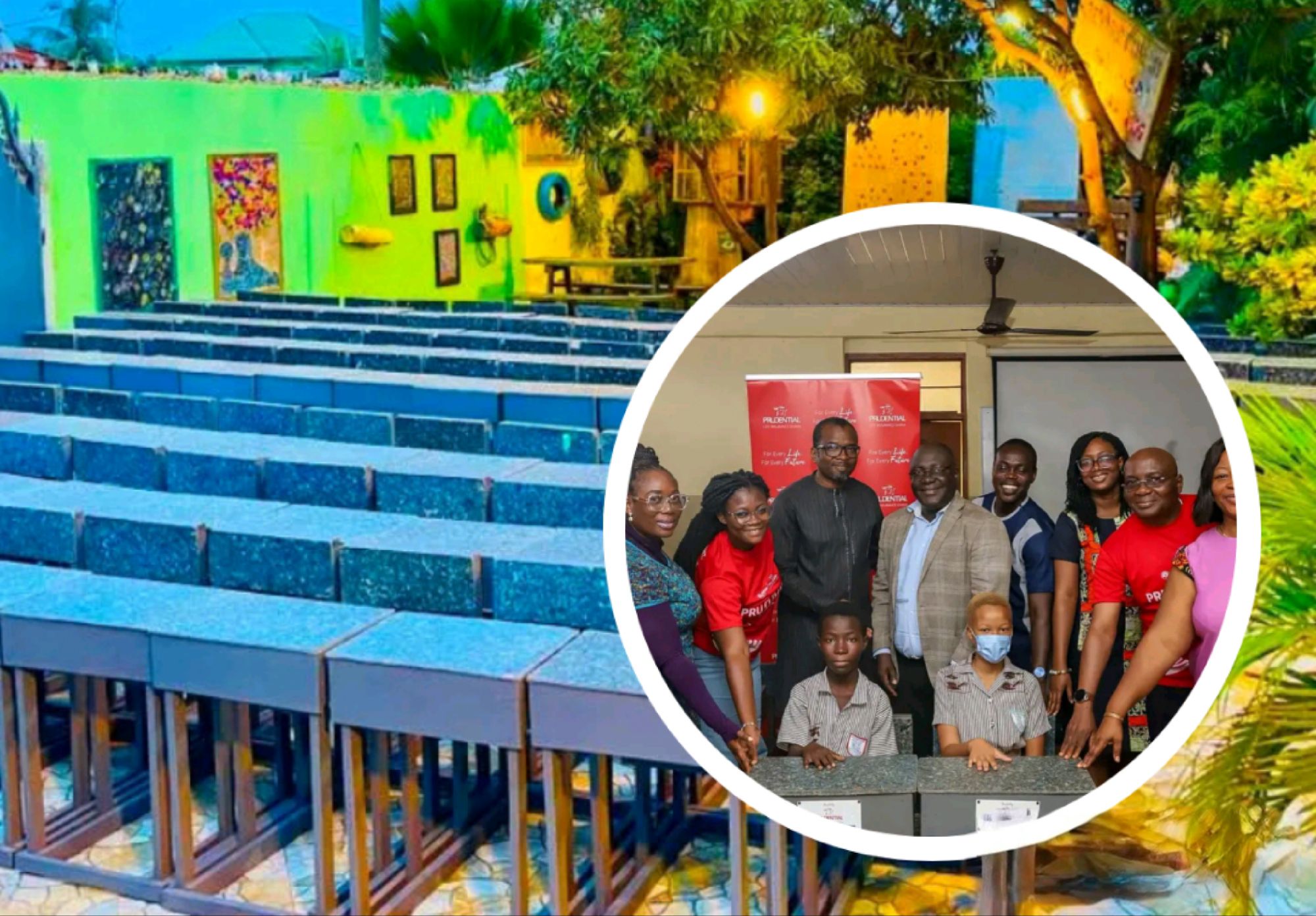 Makafui Awuku turns pure water sachets into 200 desks for 7 schools in ...